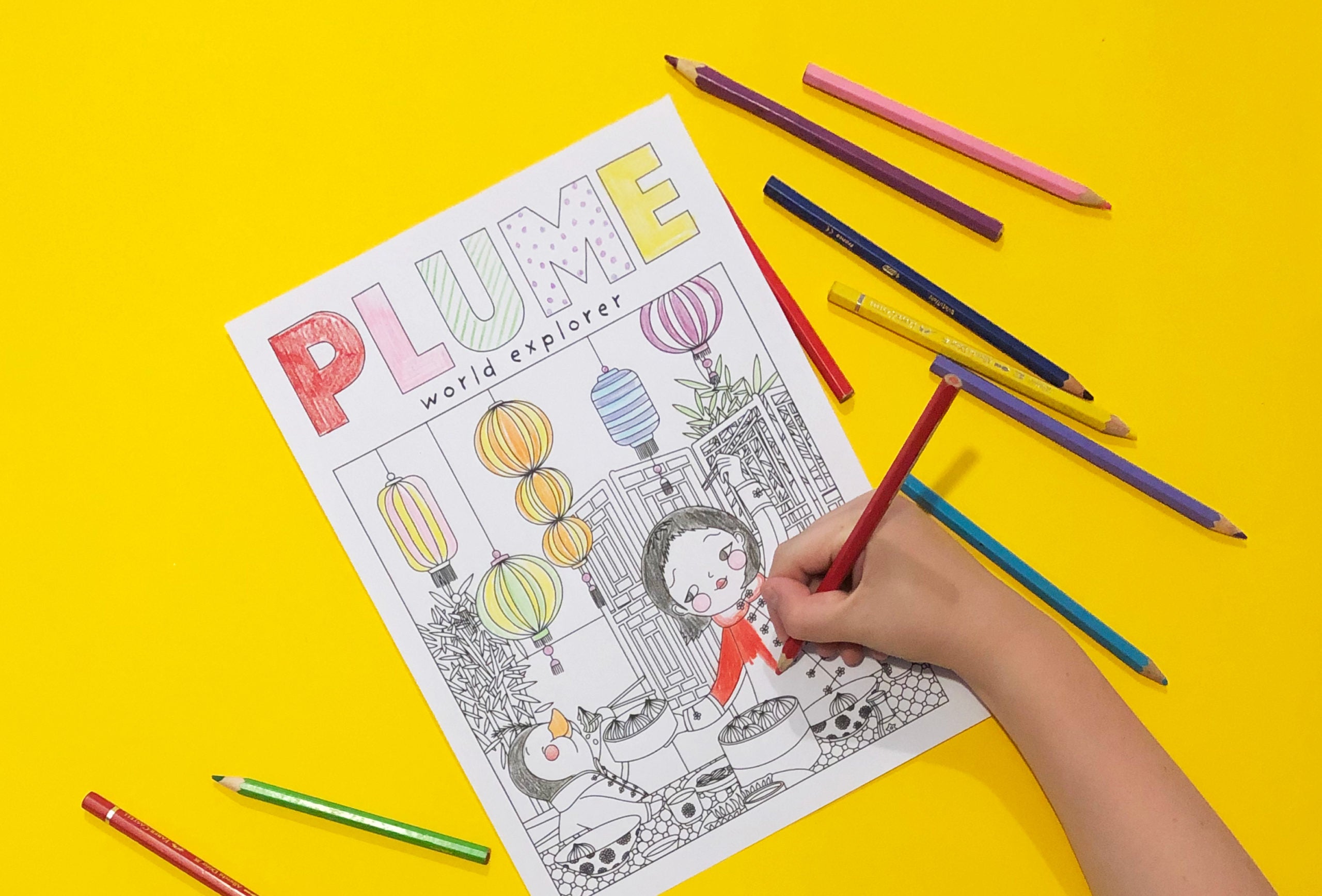 Hello Lunch Lady - Plume: World Explorer Downloadable Colouring Book ...