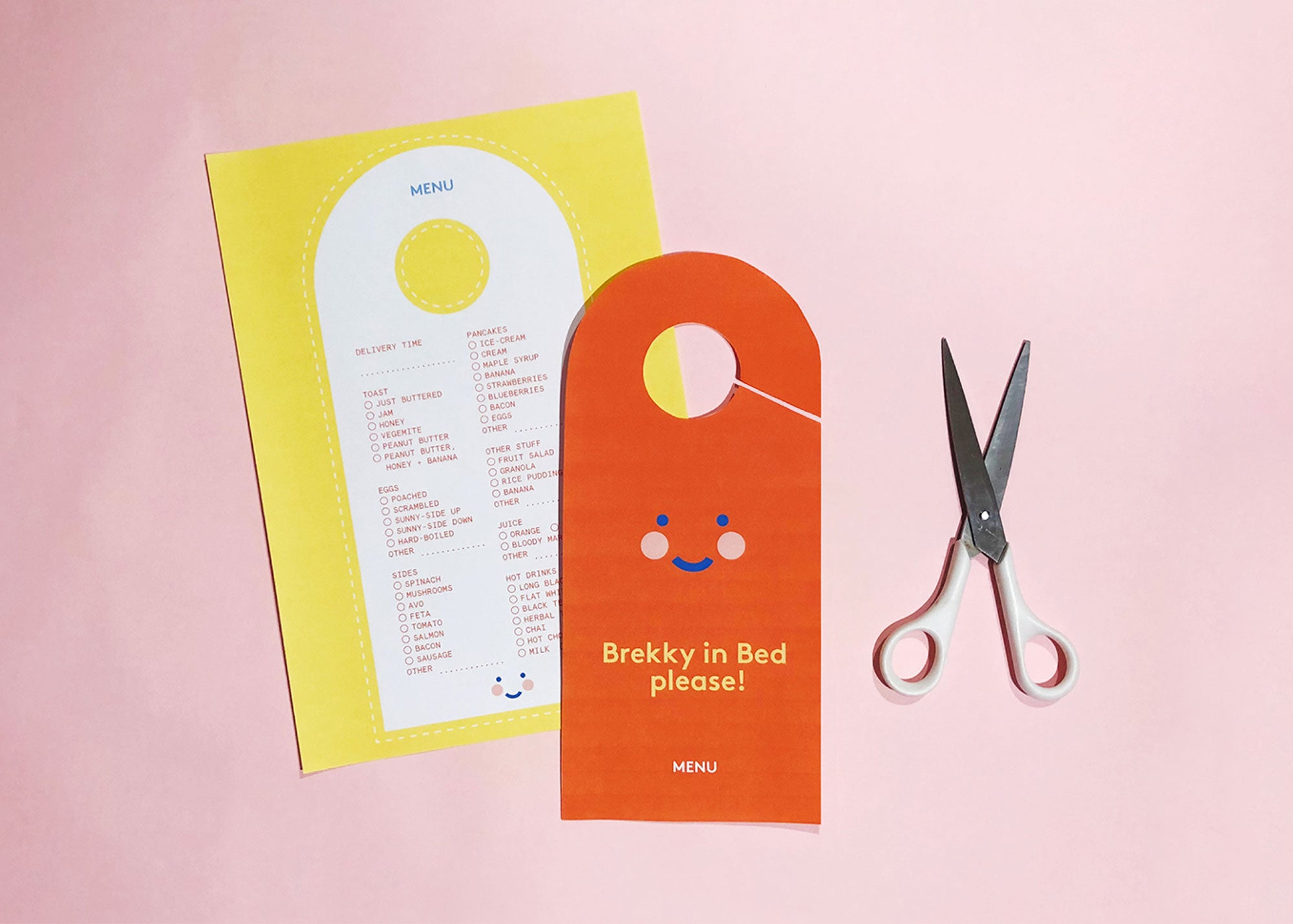 DIY Door Hanger Menu // Lunch Lady Magazine - Hello Lunch Lady